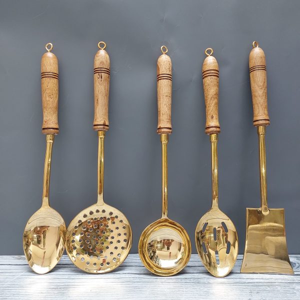 Buy Brass Cookware Ladles Set Online - Authentic and Functional| AHA BAZAAR