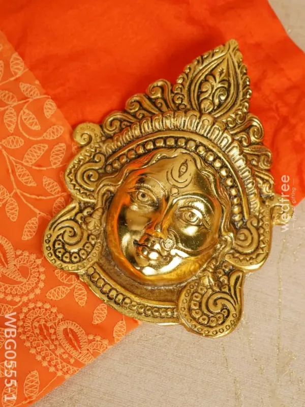 Buy Return Gifts - White Metal Amman Face in Gold Finish online in the ...