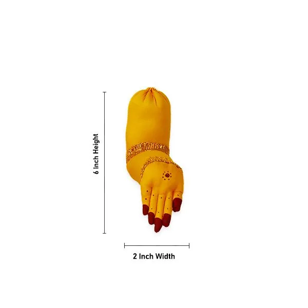 Buy Yellow Hastam Padham Set Cloth - Big online in the U.K.| AHA BAZAAR