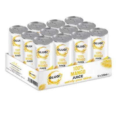 Buy GLUG! 100% Mango Juice, 320ml (pack of 12) online in the U.K.| AHA ...