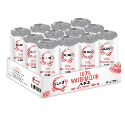 Buy GLUG! 100% Watermelon Juice, 320ml (pack of 12) online in the U.K ...