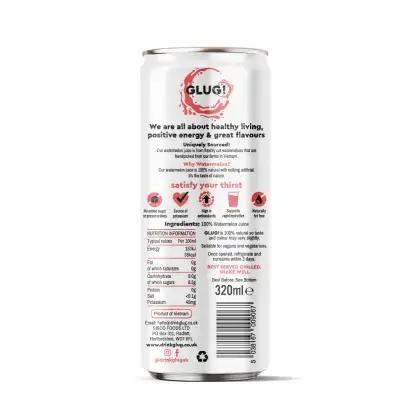 Buy GLUG! 100% Watermelon Juice, 320ml (pack of 12) online in the U.K ...