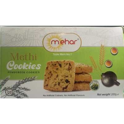Buy Mehar Methi Cookies - 200g online in the U.K.| AHA BAZAAR