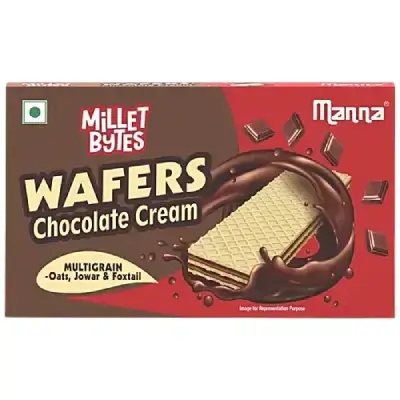 Buy Manna Millet Bytes Wafers Chocolate-75g (pack of 2) online in the U ...