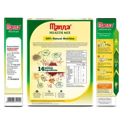 Buy Manna Health Mix 500g and Manna Date Powder 200g Combo Pack | All ...